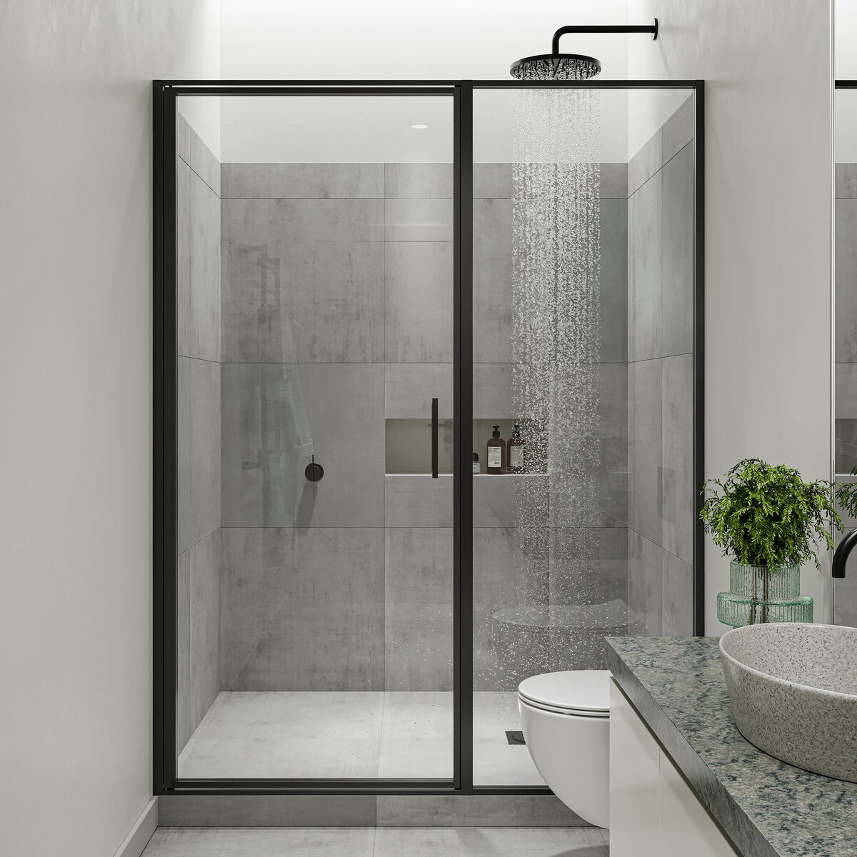 Modern Glass Shower Doors in Boca Raton, Florida