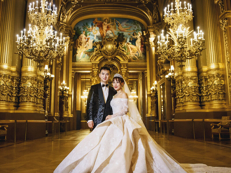 Wedding Reception at Ritz Paris & The Palais Garnier