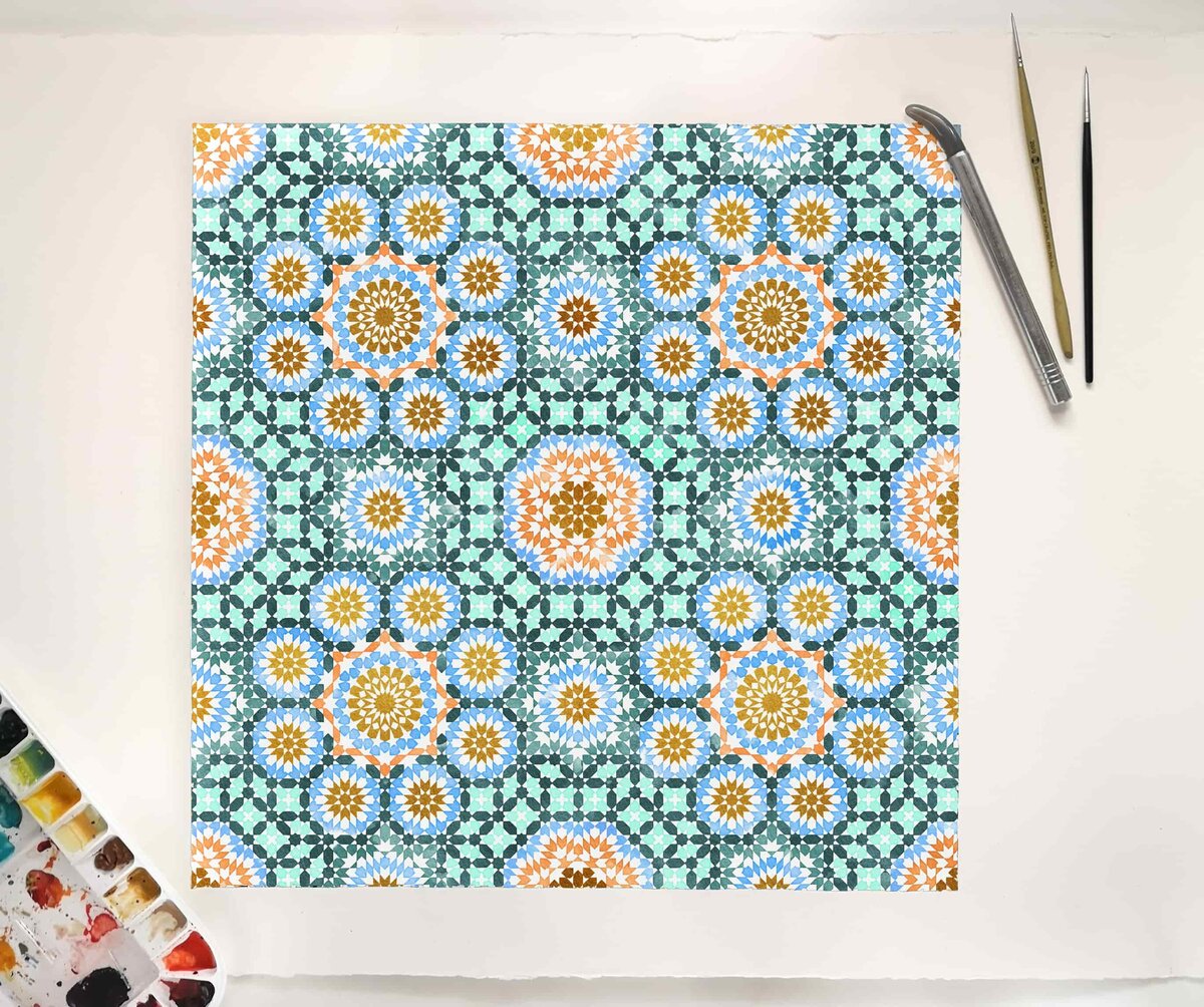 Islamic Geometric Patterns: Analyse and Construct a Zellige