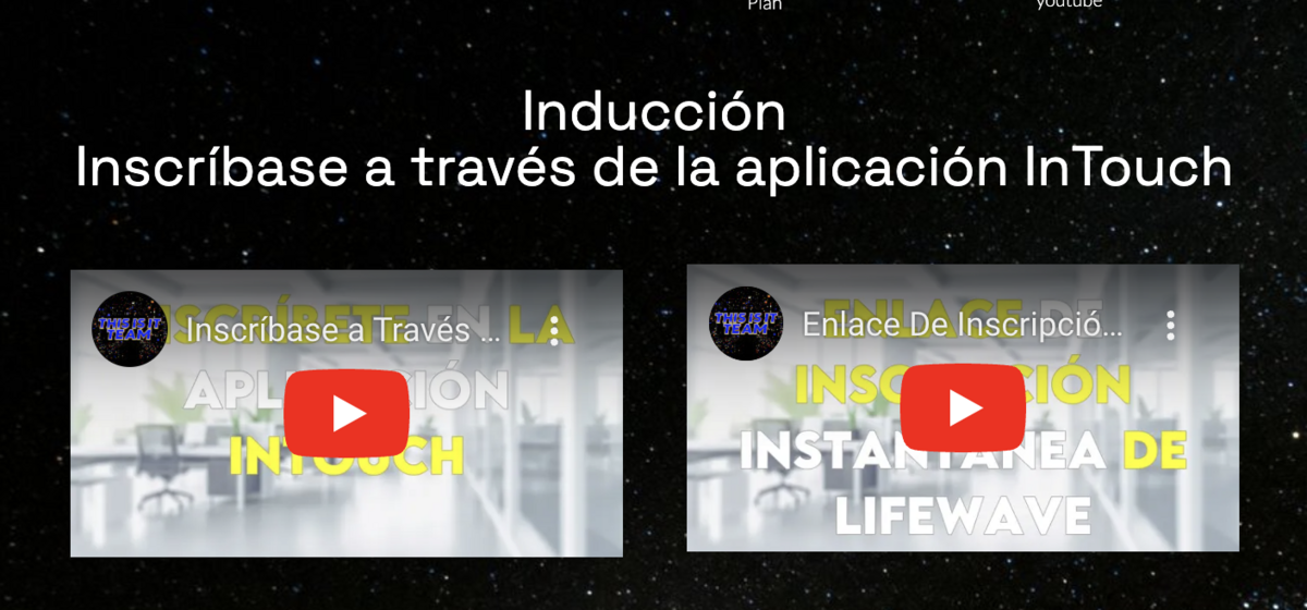 Inscríbase a través de la aplicación InTouch