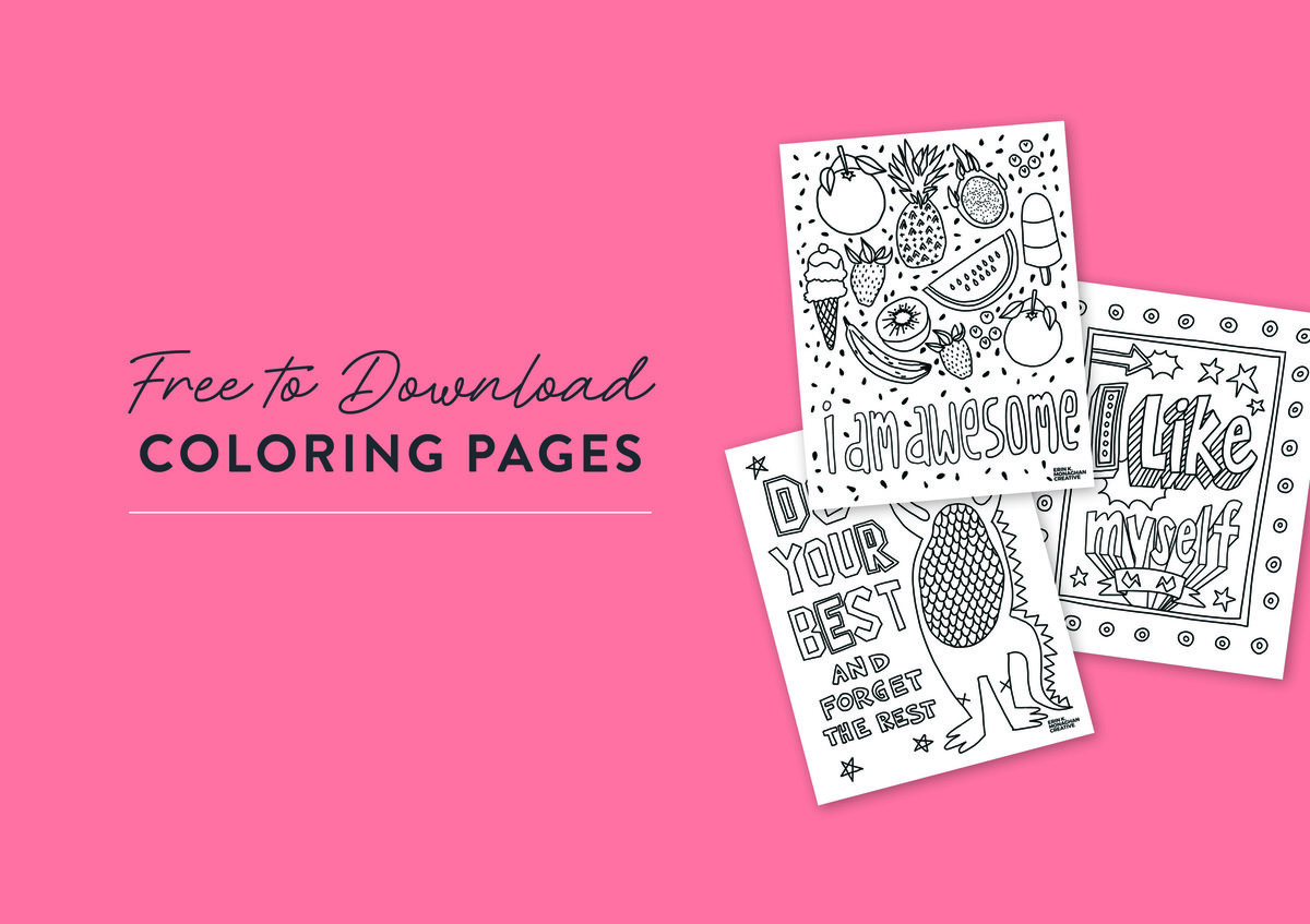 Coloring Pages Library | Erin K. Monaghan Creative