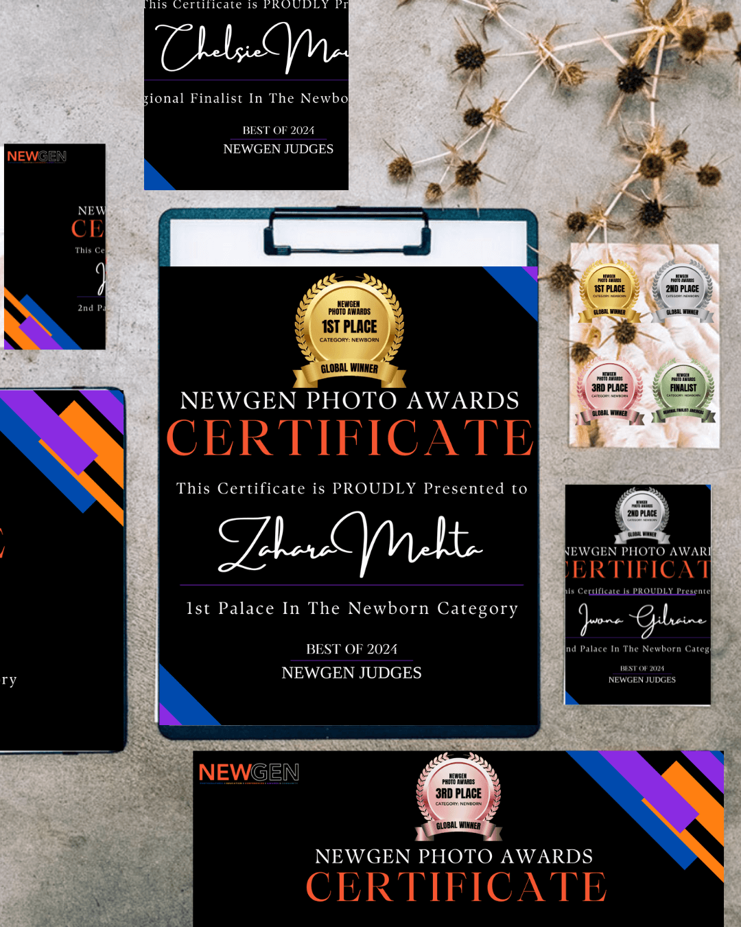 Order Your Official NewGen Photo Award Certificate