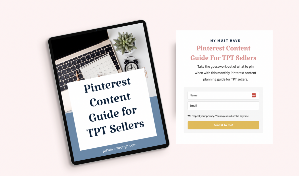 Pinterest Content Planning Guide for TPT Sellers