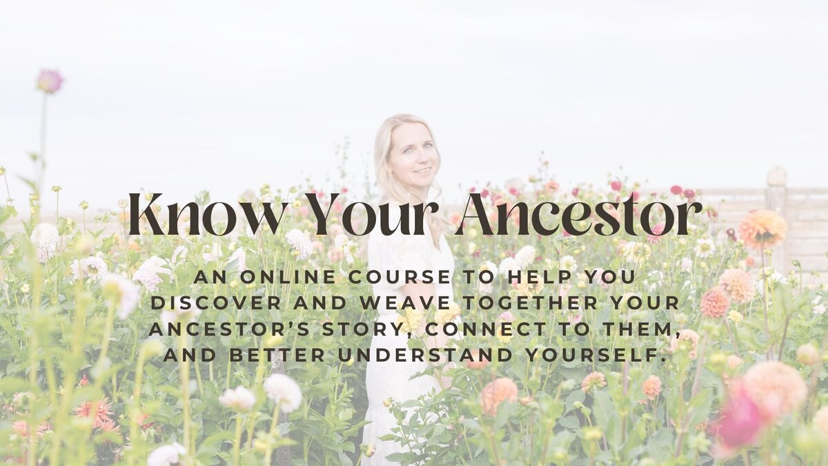 Know Your Ancestor - A self-guided online course