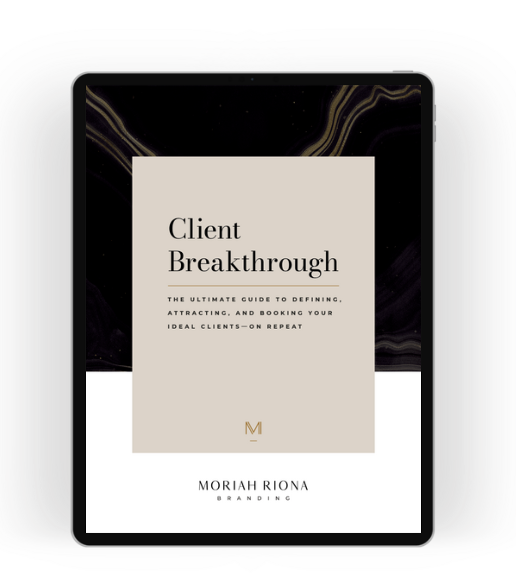 Ideal Client Guide | Entrepreneur Template Shop Moriah Riona