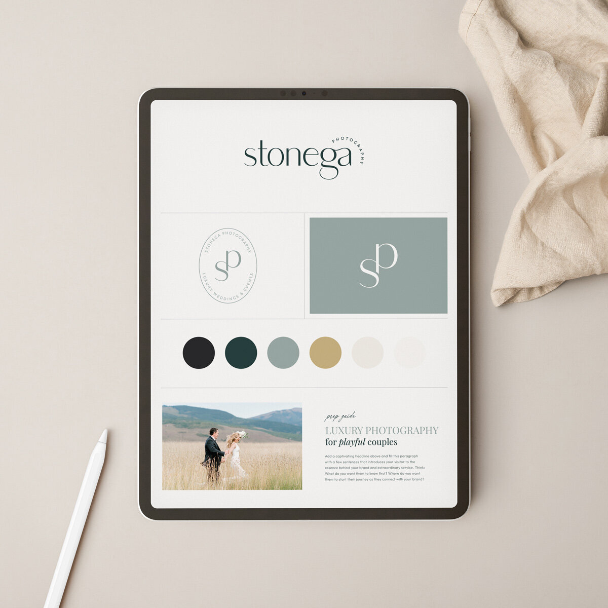 Stonega Pre Made Brand Kit by The Creative Accent