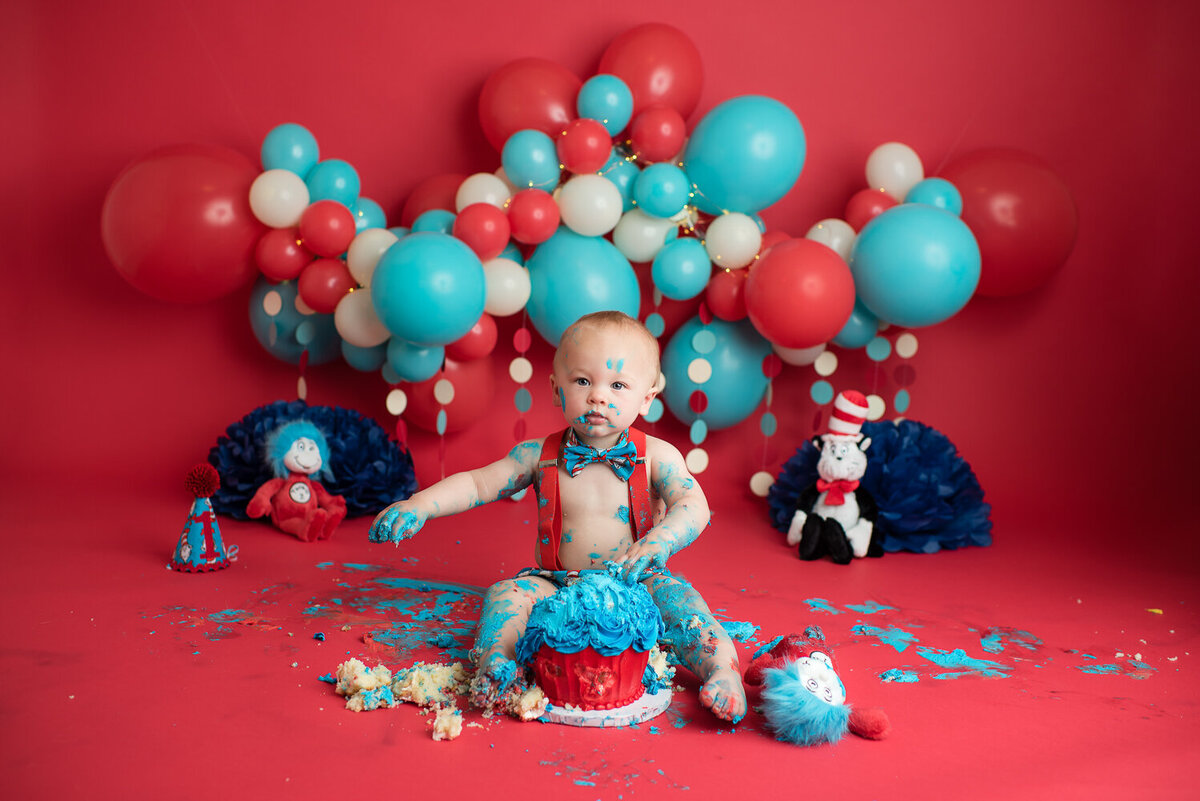 DFW Cake Smash Photographer | E Newton Photography