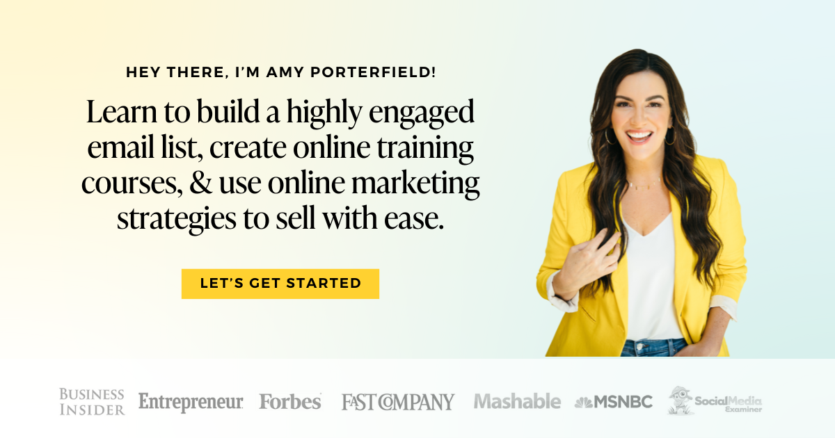 Amy Porterfield | Online Marketing Expert & Bestselling Author
