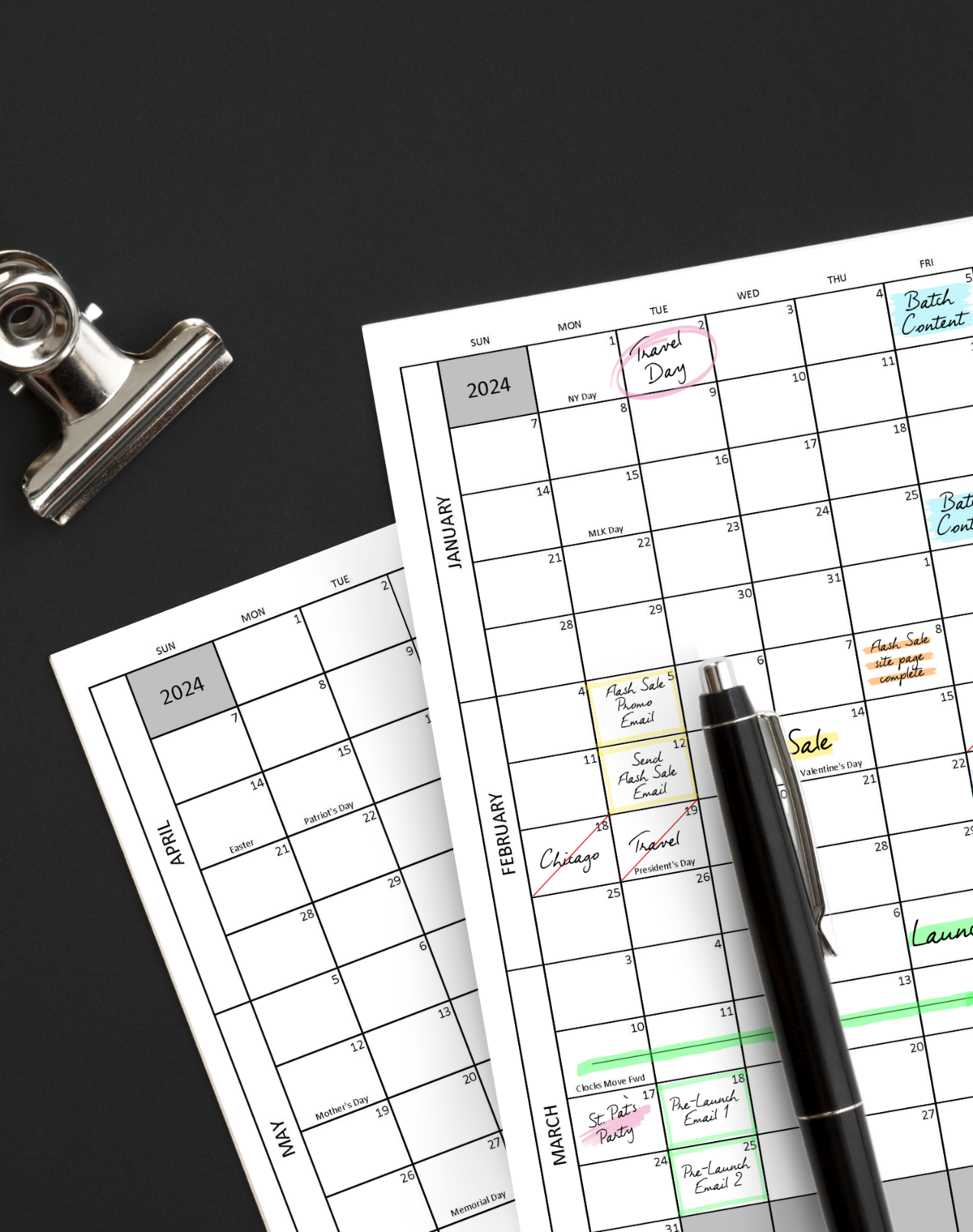 Planning Calendars