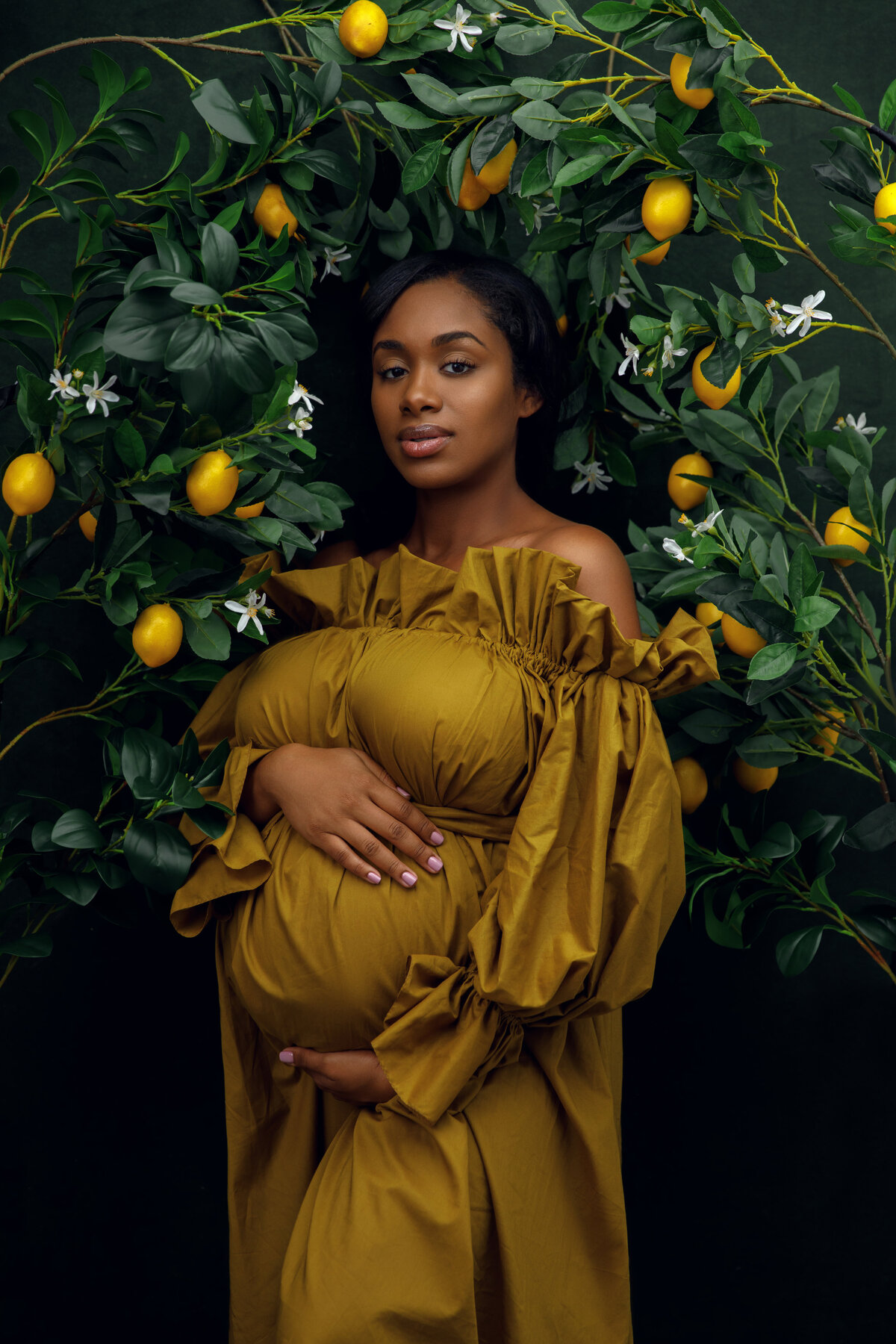 Lemon Themed Maternity Photoshoot | DC Photographer | Teola Treal