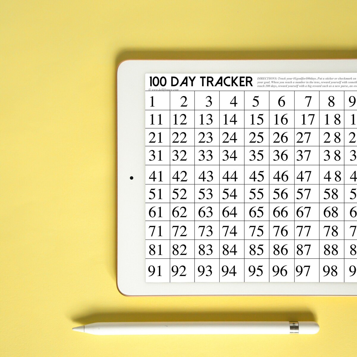 100-Day Tracker