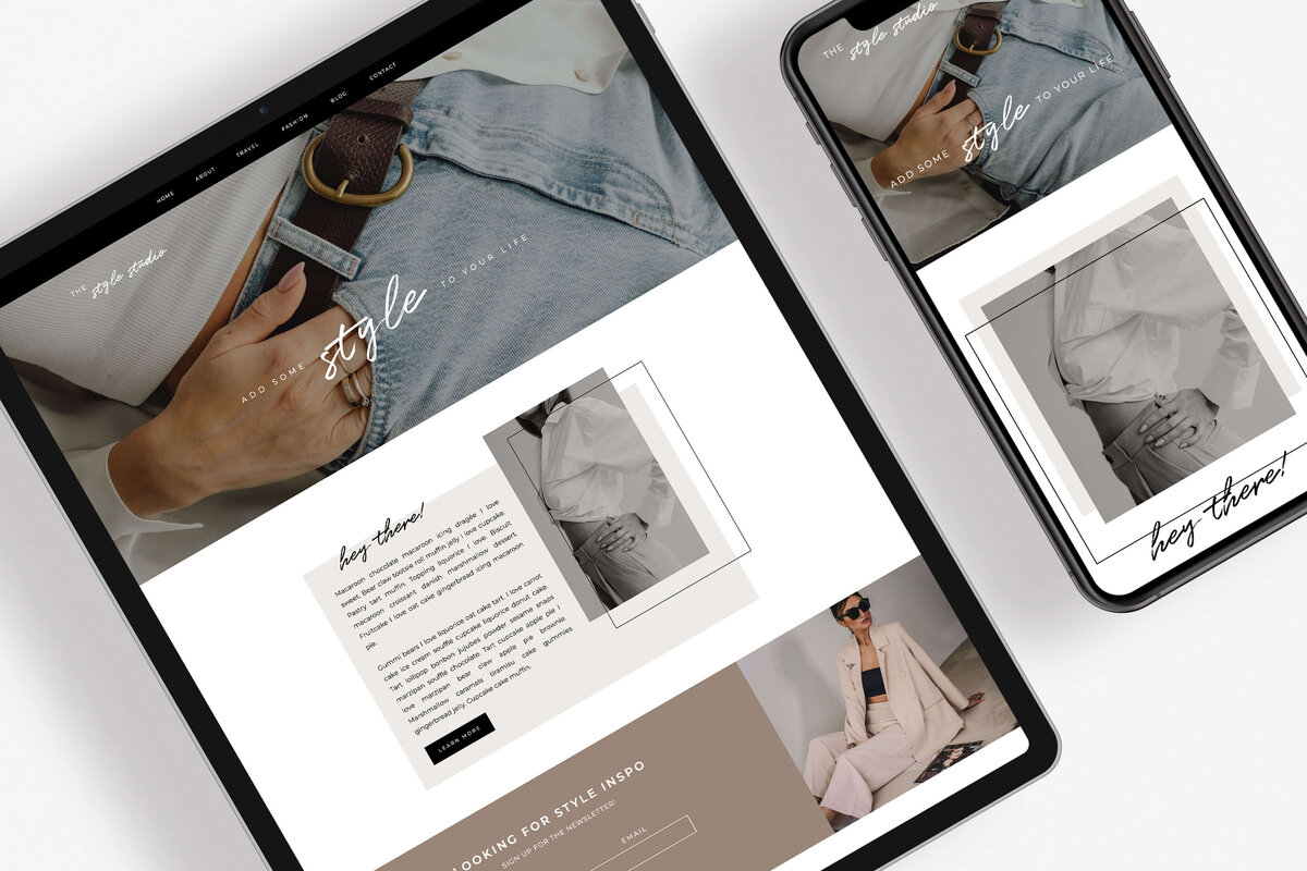 The Style Studio Showit Template | Blush Created