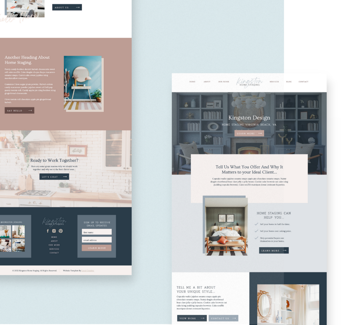 Showit Website Template for Interior Designers, Home Stagers, and Real ...