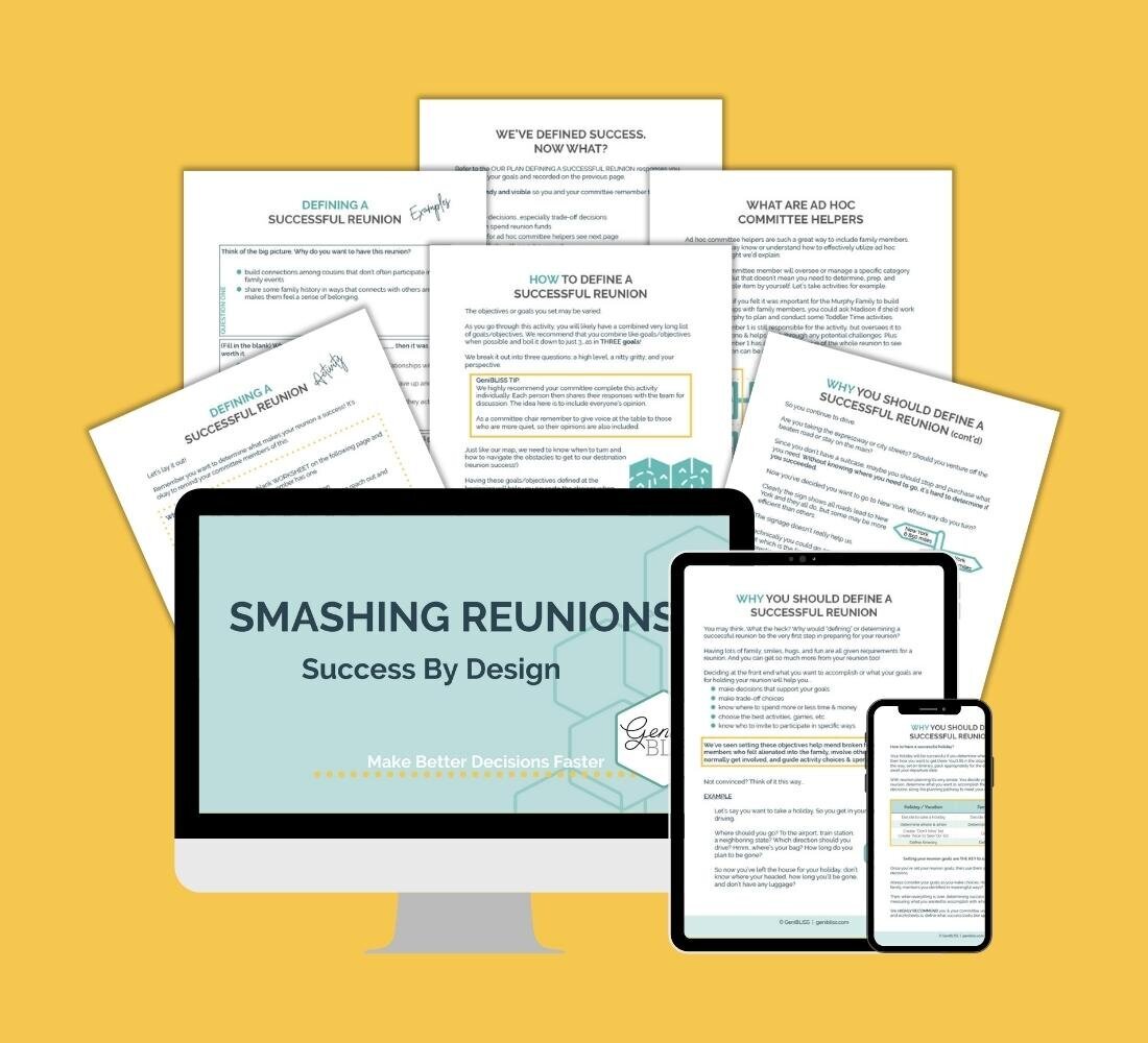 Success By Design Activity For Reunions | GeniBLISS