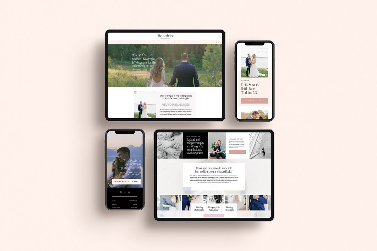 The Archers | Videography Showit Website Design + Branding