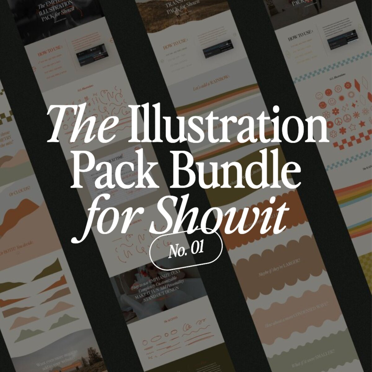 Illustration Pack Bundle for Showit | Lauren Rich Creative