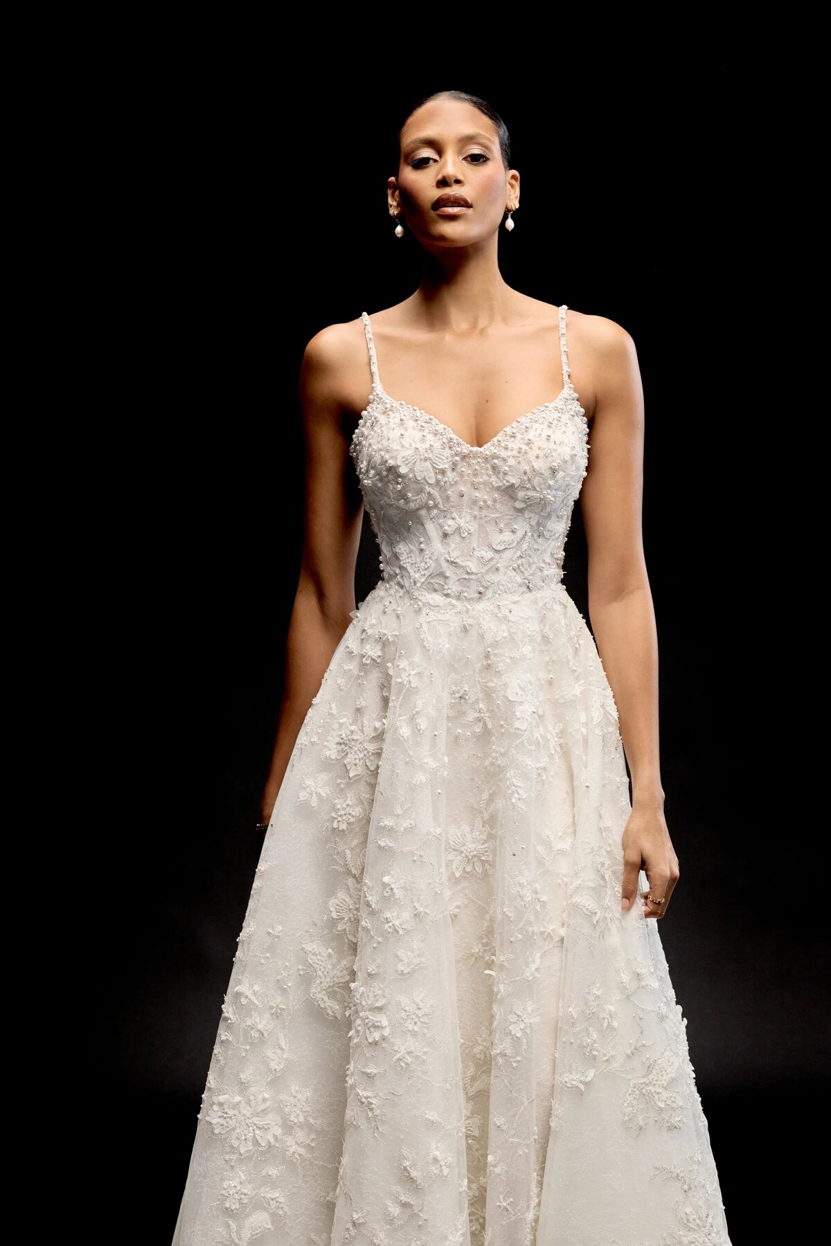 Justin Alexander Signature Gowns | White Lace & Butterflies