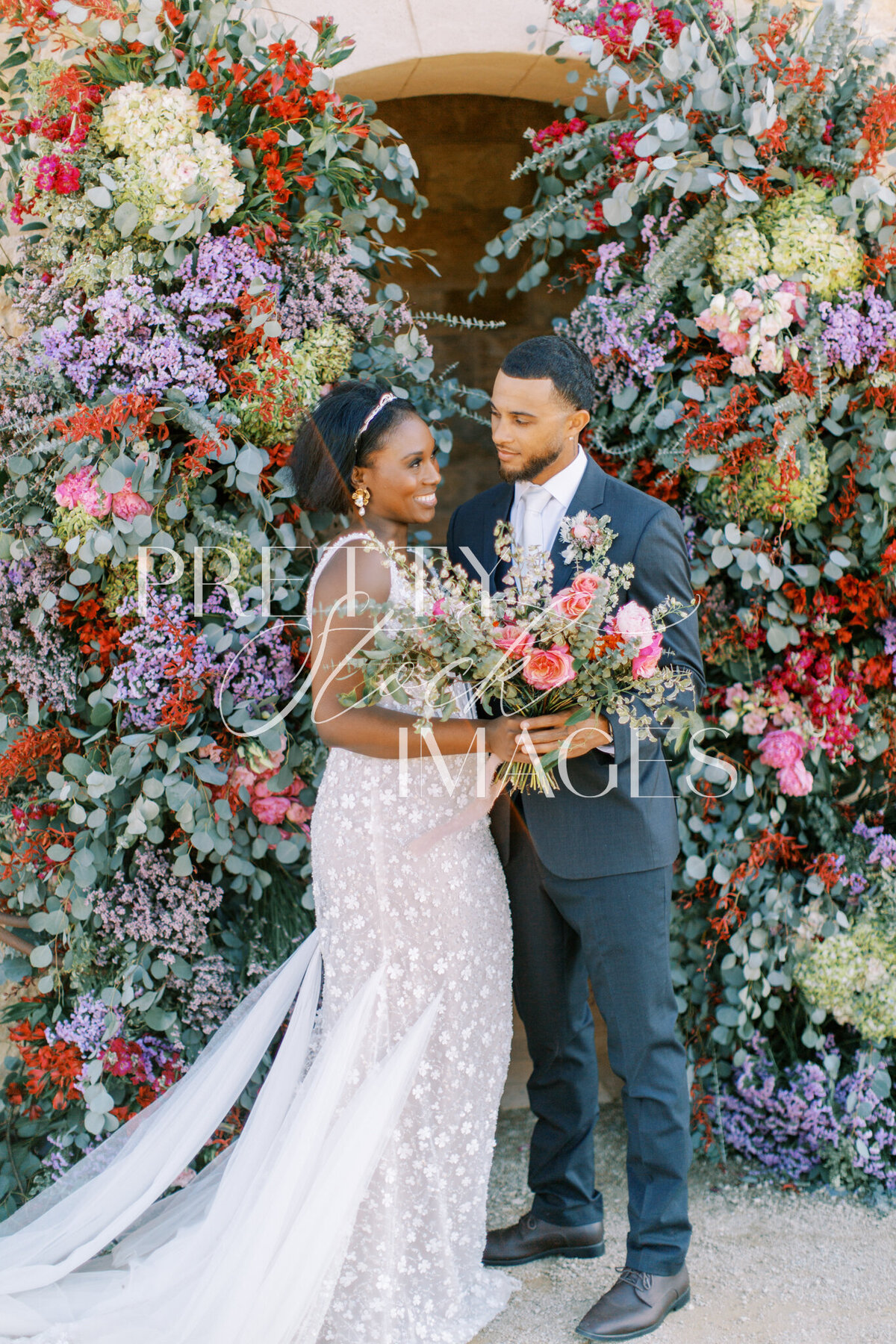 Red and Purple Wedding