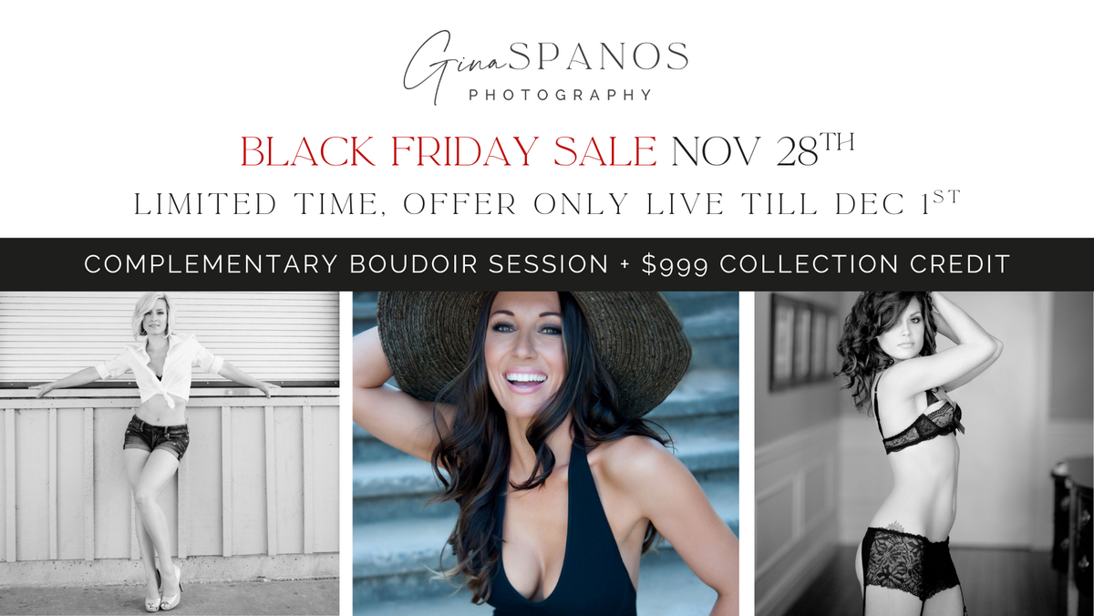 Black Friday Boudoir Sale | Gina Spanos Photography