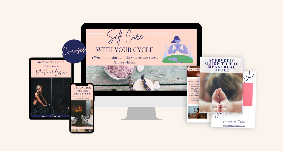 Self-care with your menstrual cycle to align with you again.