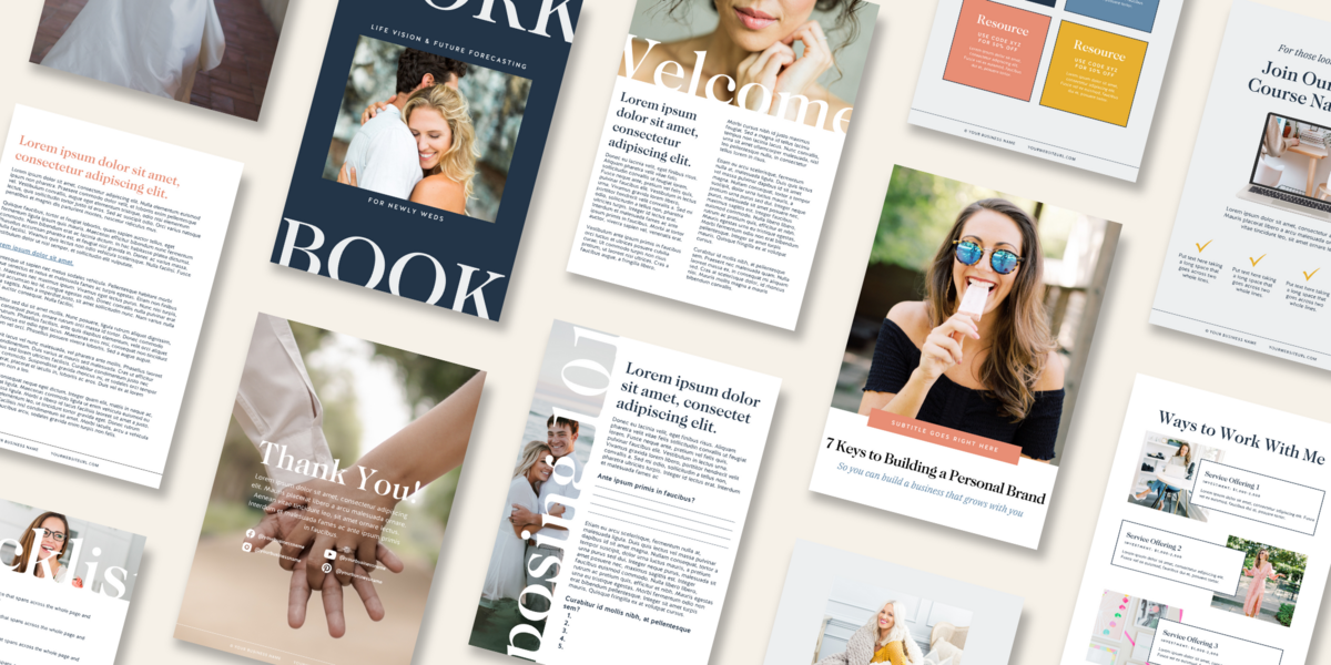 Canva Workbook template for Freebies | by Elizabeth McCravy