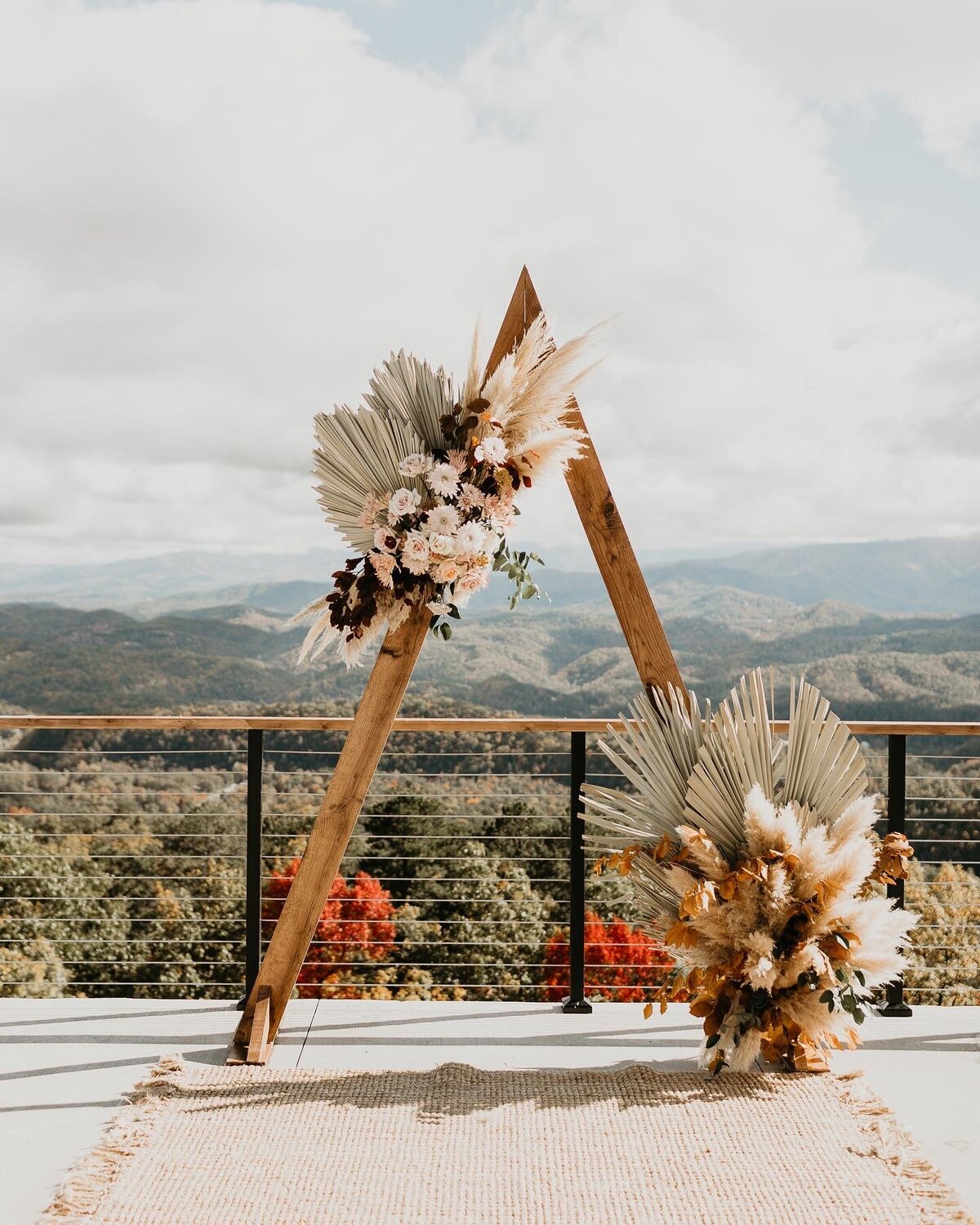 Marsh Made Designs | Oak Boho Triangle Arbor