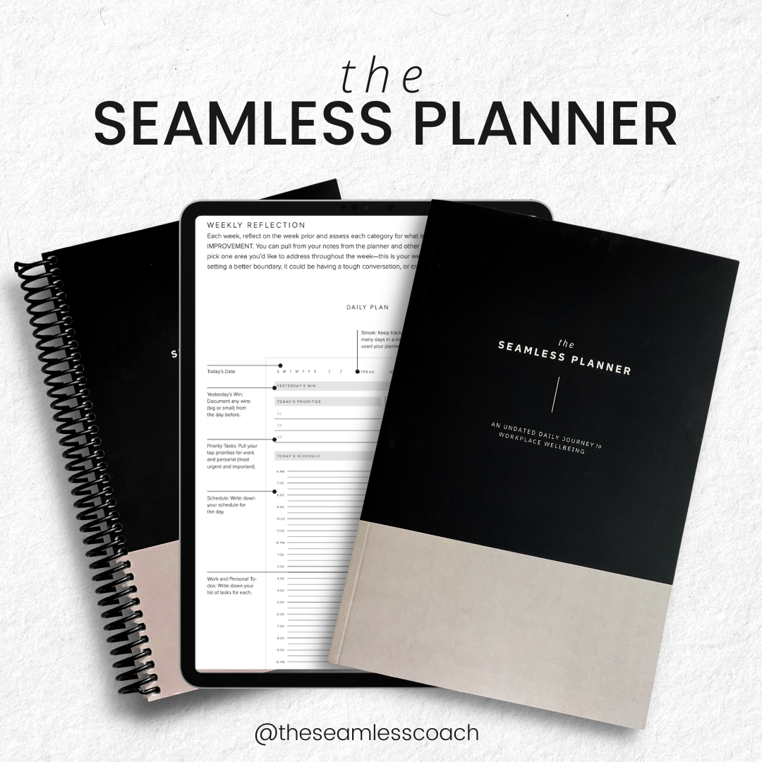 The Seamless Coach Planner. Print & Digital.