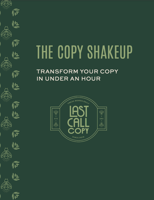 Free Guide to Shakeup Your Copy | Last Call Copy
