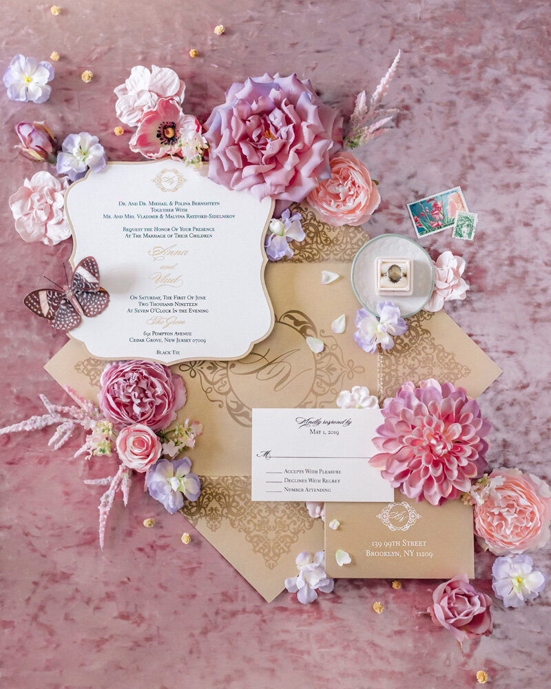 Elegant unique wedding invitations in Brooklyn New York and Boca Raton ...