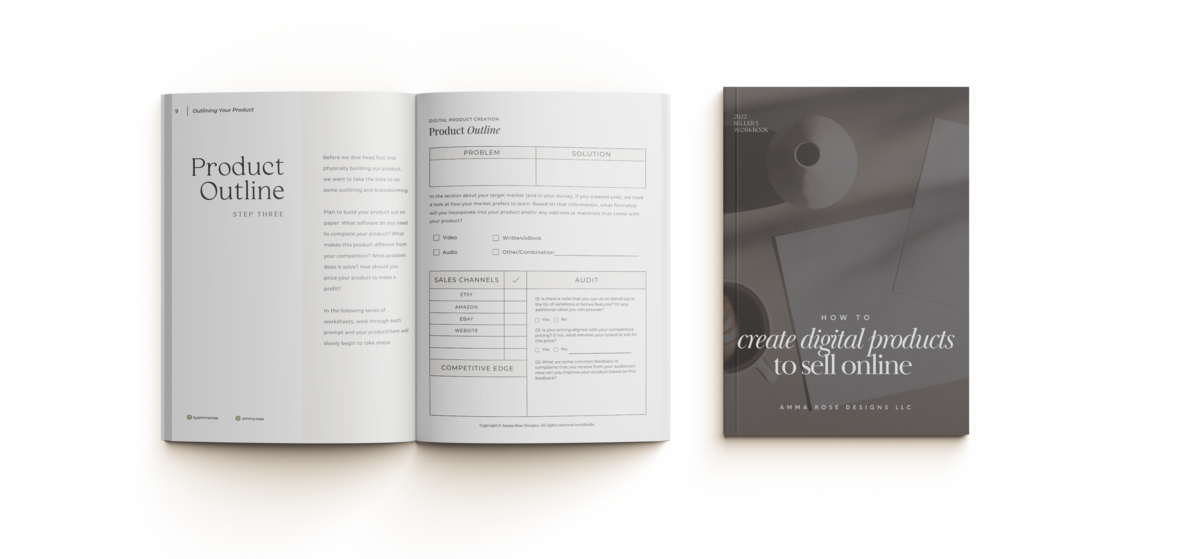 Digital Product Creation Workbook Special Offer