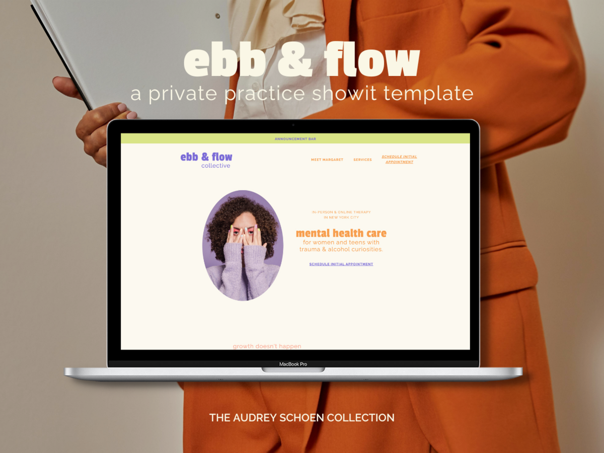Ebb & Flow ShowIt Website Template