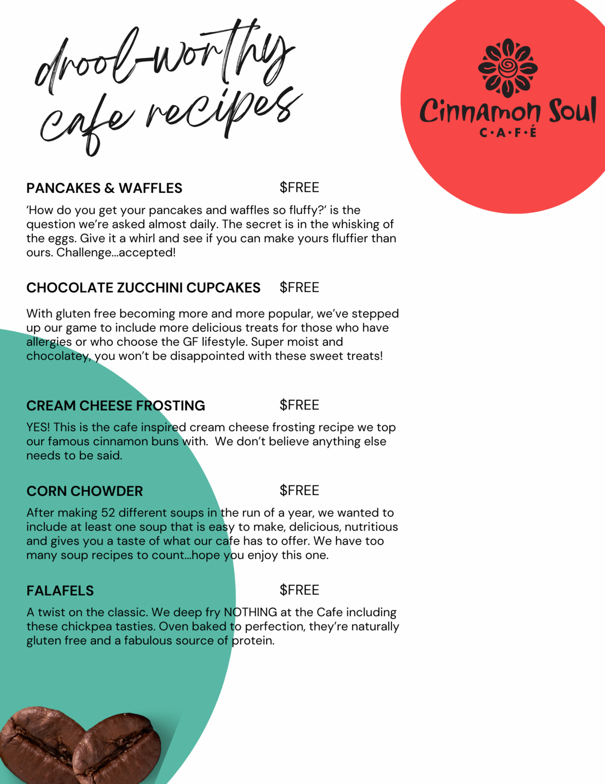 Free Recipes: 5 of Our Most Requested Recipes | Cinnamon Soul Cafe