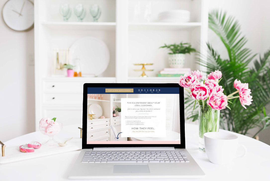 Sales Page Showit Website Template