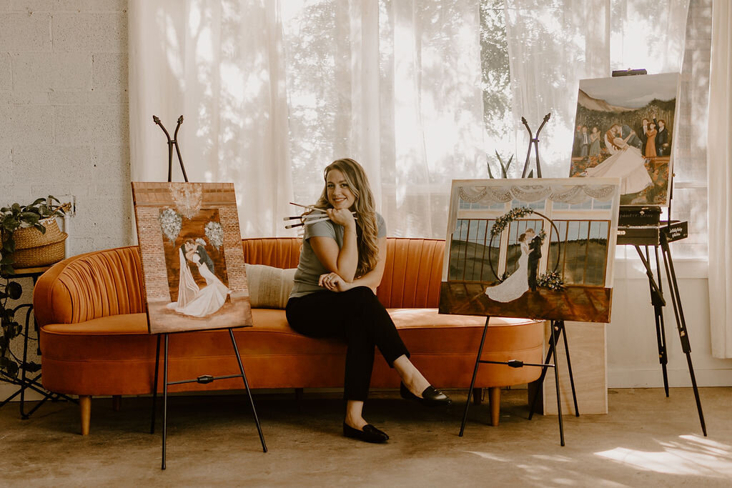 Colorado Live Wedding Painter Olivia Andruss Art Denver