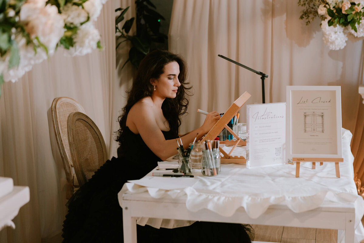 Live Wedding & Event Illustrator | Adore by Lissy Australia