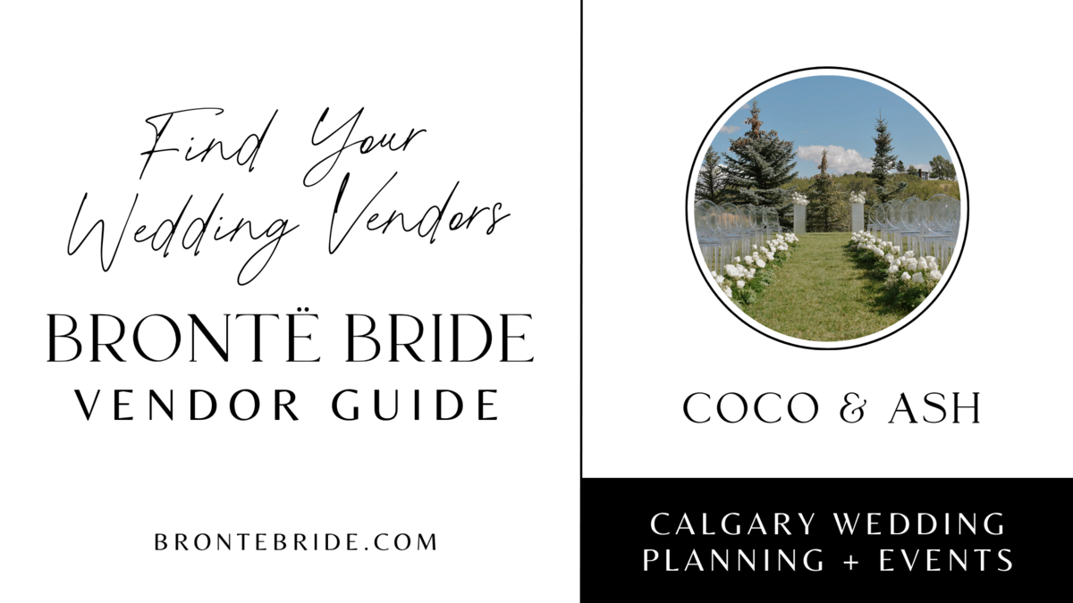 CoCo and Ash Events | Bronte Bride Vendor Guide