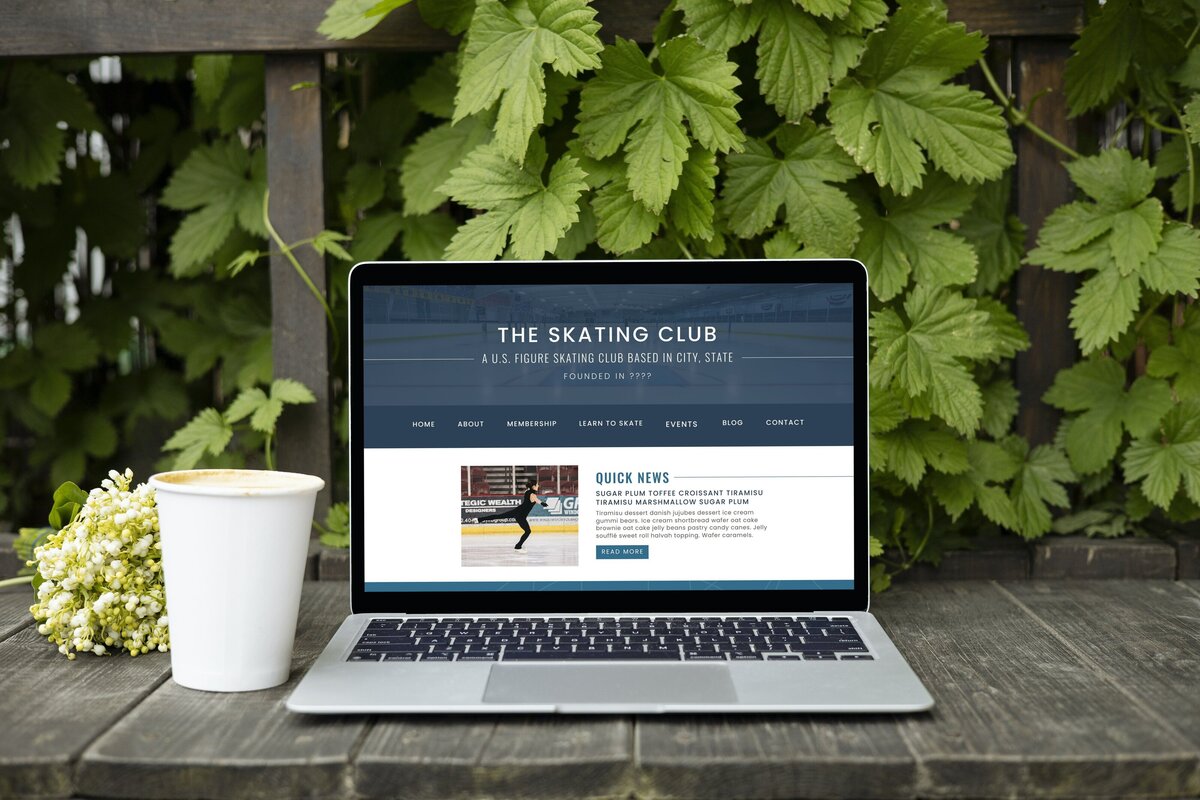 Club Website Template for Figure Skating Clubs