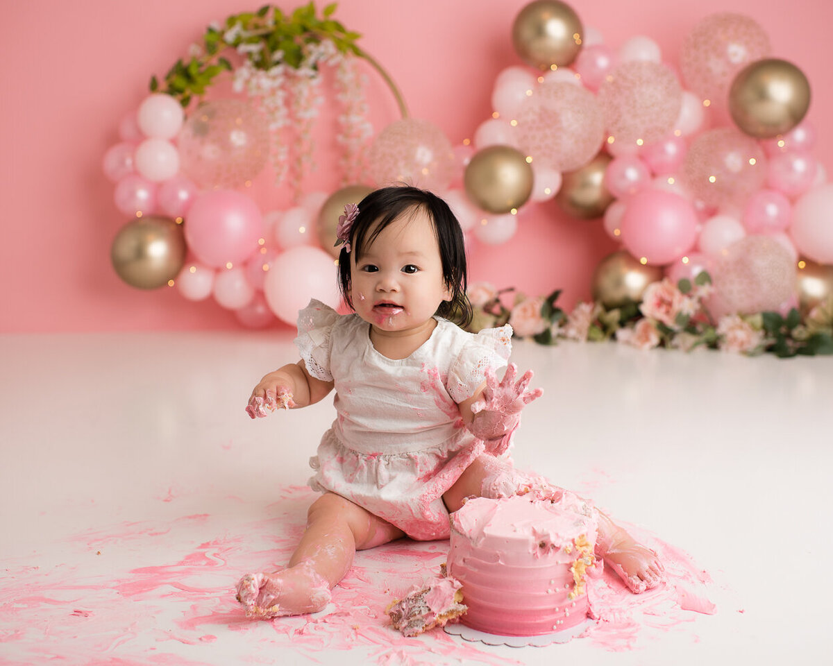 DFW Cake Smash Photographer | E Newton Photography