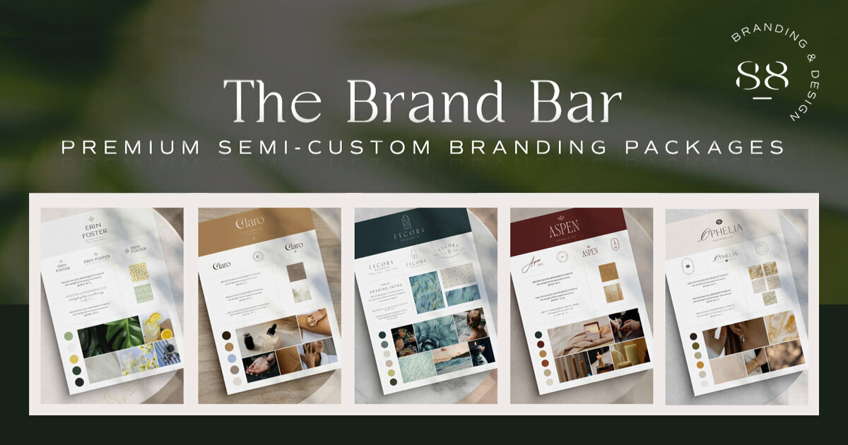 Studio 8 Design | Ophelia Semi-Custom Branding Packages