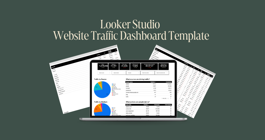 Looker Studio Website Traffic Dashboard Template