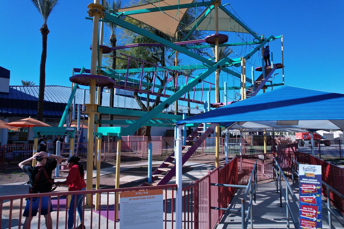 Sky Trek Ropes Course | Funtasticks Family Fun Park
