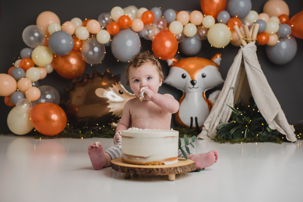DFW Cake Smash Photographer | E Newton Photography