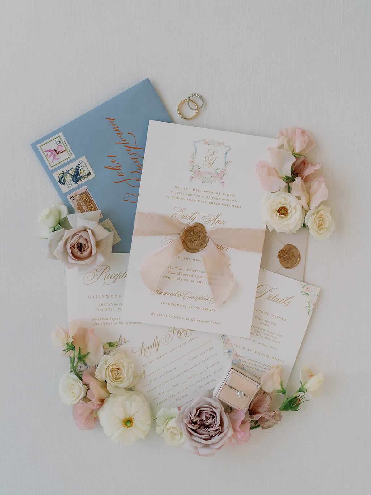 Custom Wedding Invitation Package | Elisabeth Stuckey Design