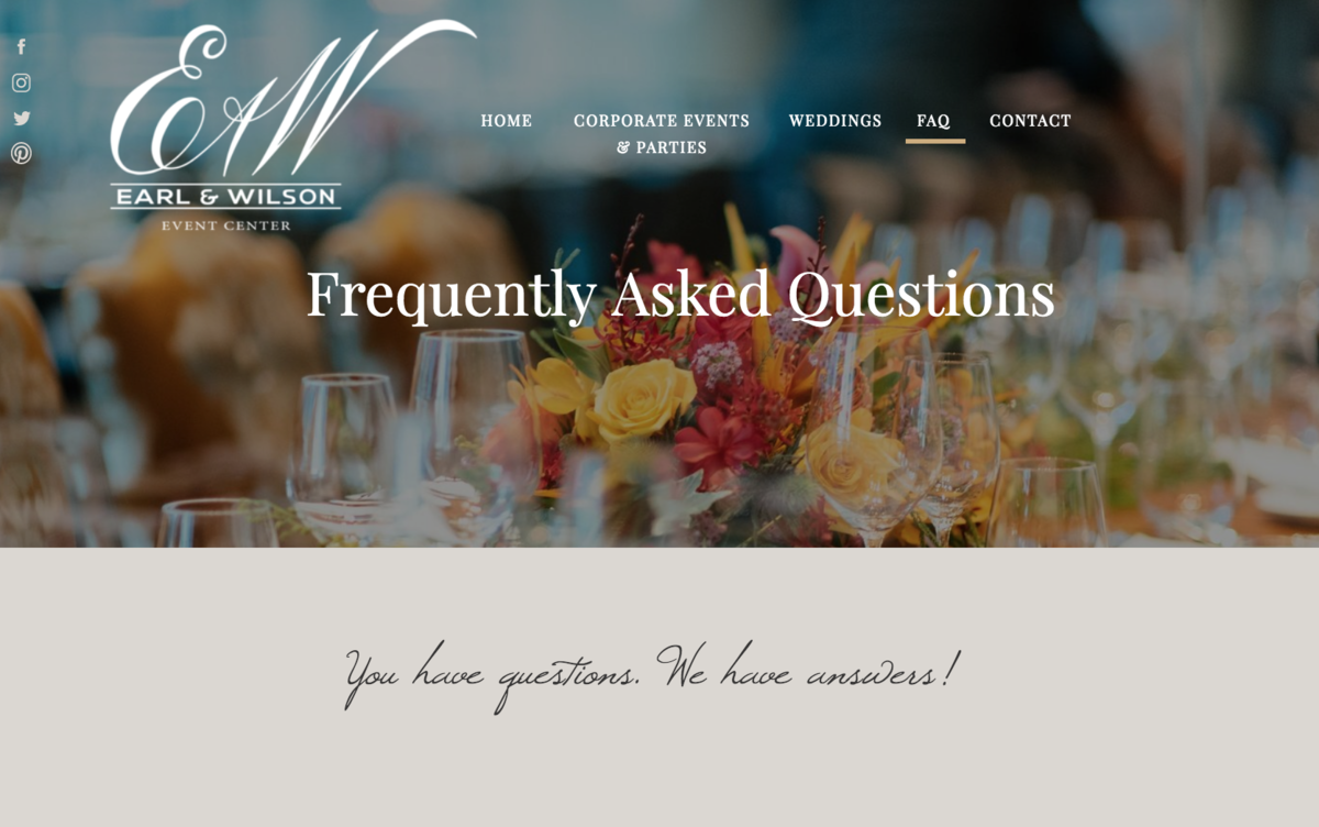 Frequently Asked Questions - Earl and Wilson Event Center