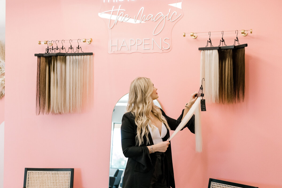 Invisible Bead Extensions | Layne & Co. Salon