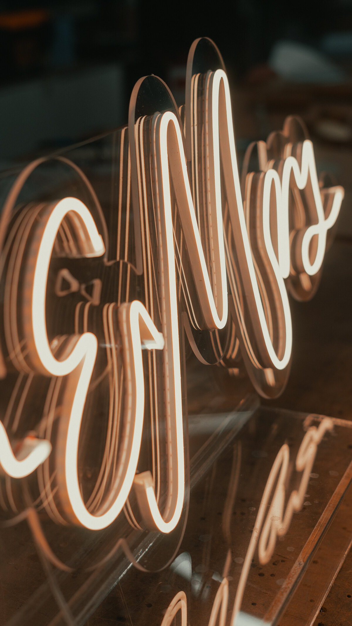 Custom Neon Wedding Signs