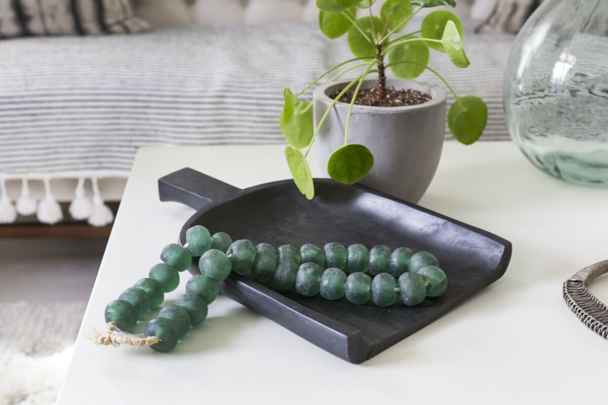 Black Rustic Tray Large | St. Denis Interiors