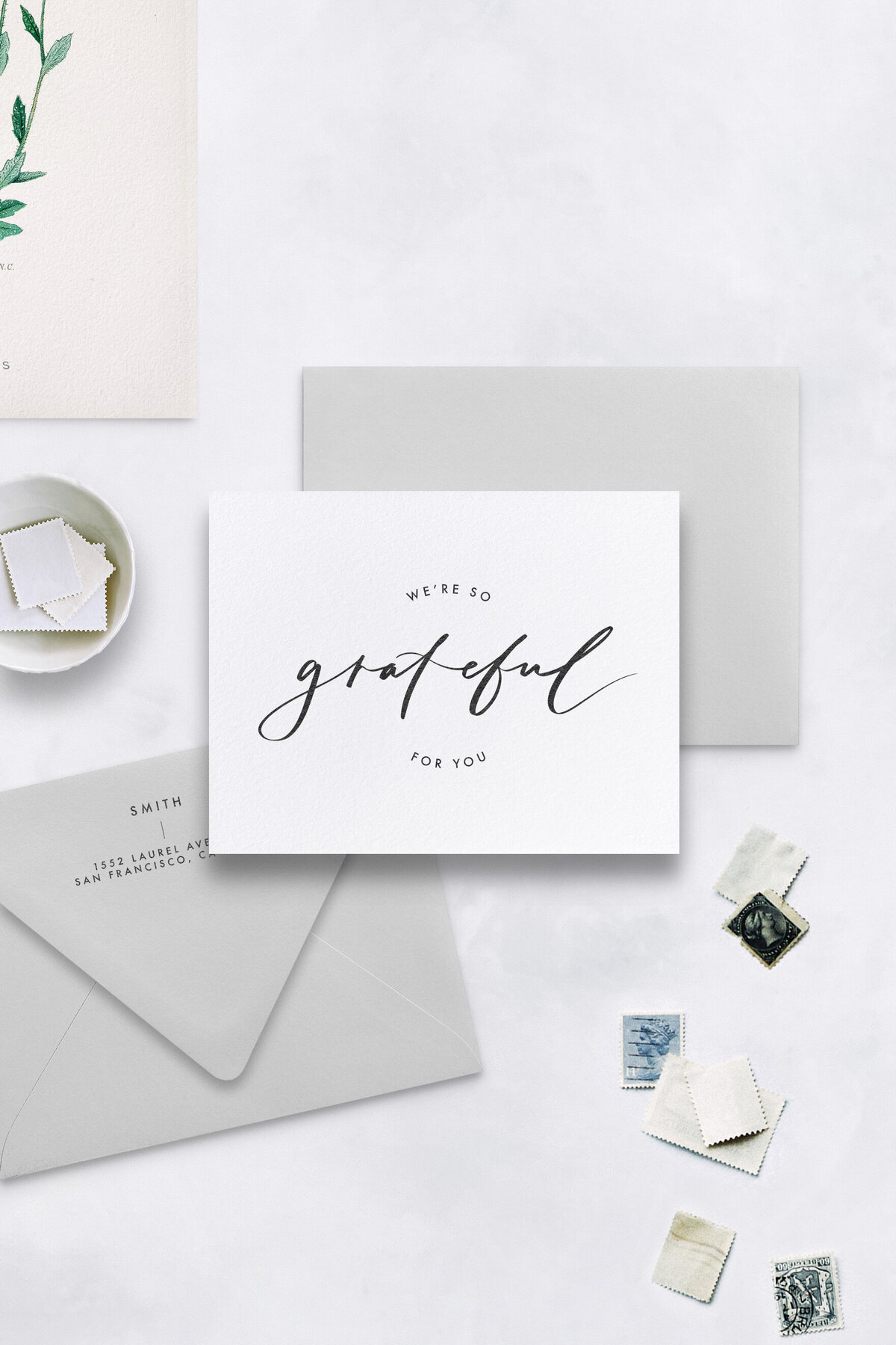 Grateful For You Card - The Paper Mint Press