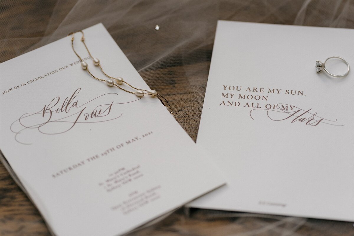 Wedding invitation calligraphy - digital designs for stationery