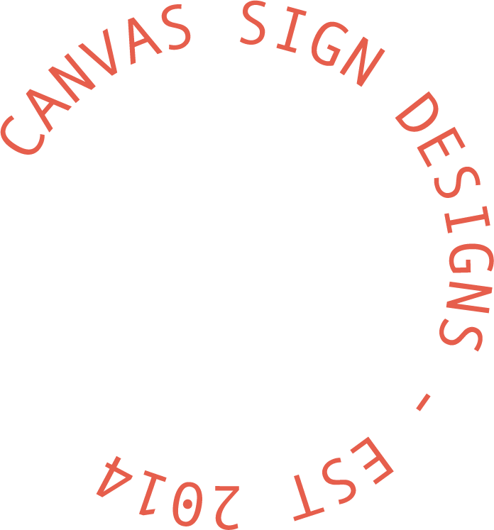 Hand Lettering for Door Hangers | Canvas Sign Designs